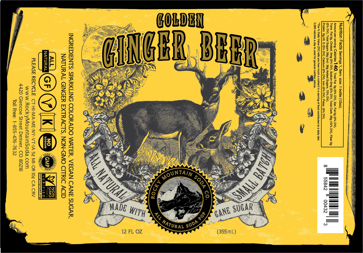 Golden Ginger Beer | Rocky Mountain Soda Co.