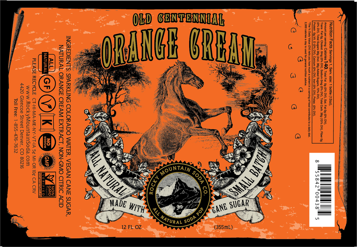 Old Centennial Orange Cream | Rocky Mountain Soda Co.