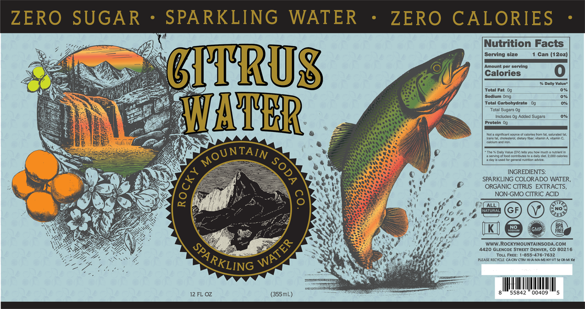 Sparkling Citrus Water | Rocky Mountain Soda Co.